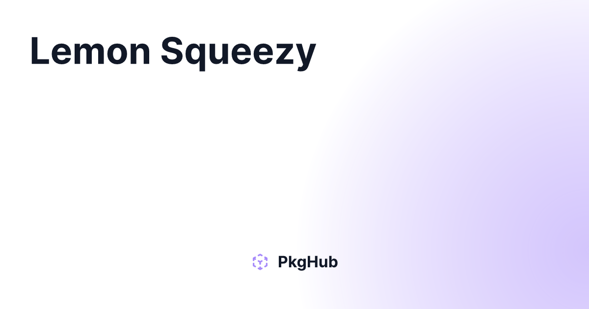Lemon Squeezy - PkgHub